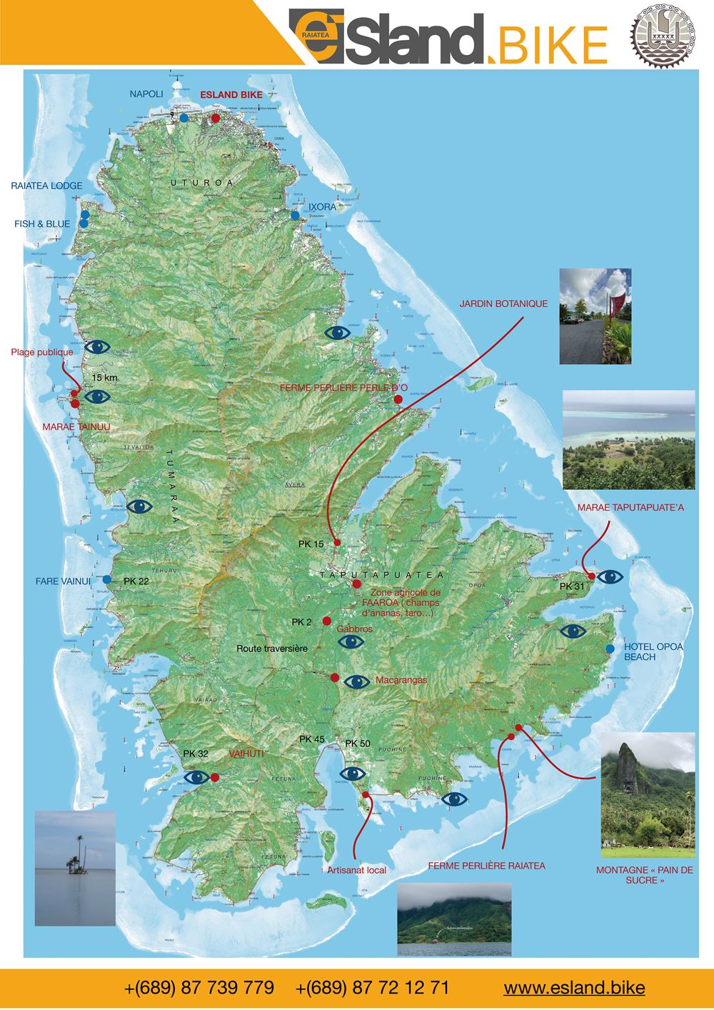 Maps of Raiatea